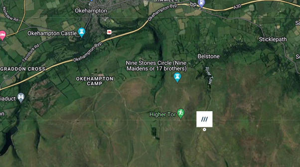 Taw Marsh, Belstone, Devon. More broken bones in this, the second ...